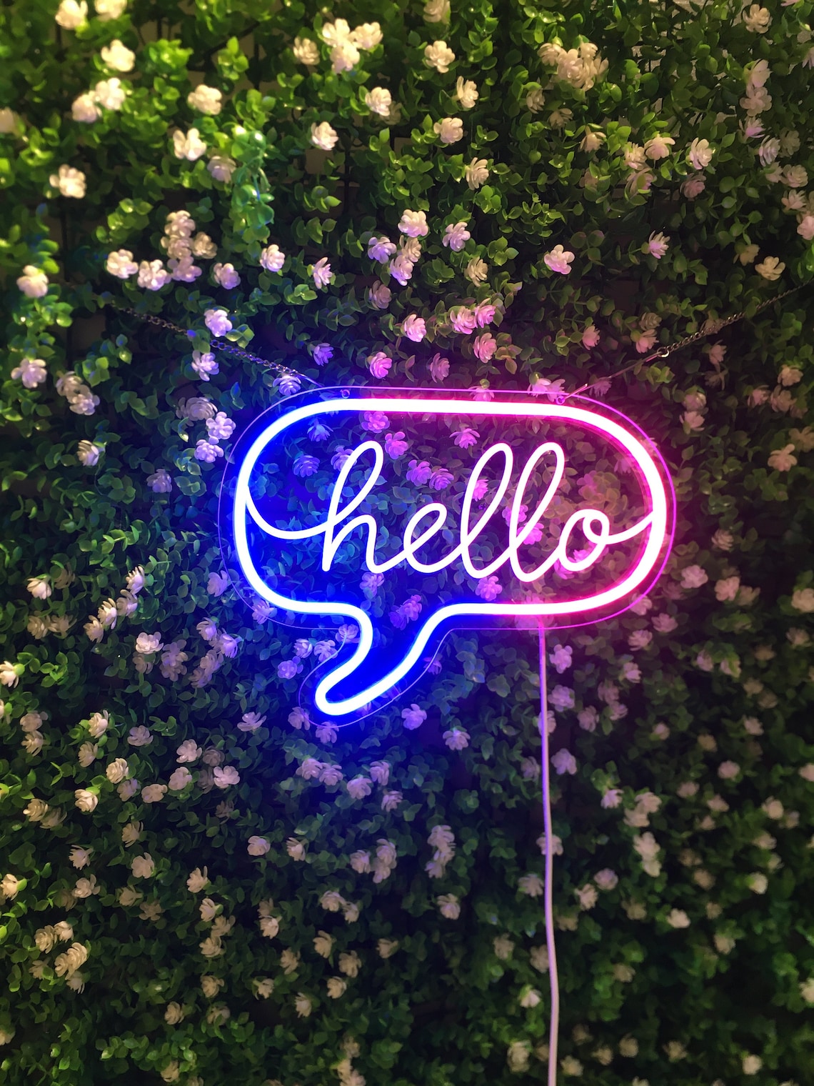 Neon Sign Light Hello Led USB 5v Personalized Birthday | Etsy