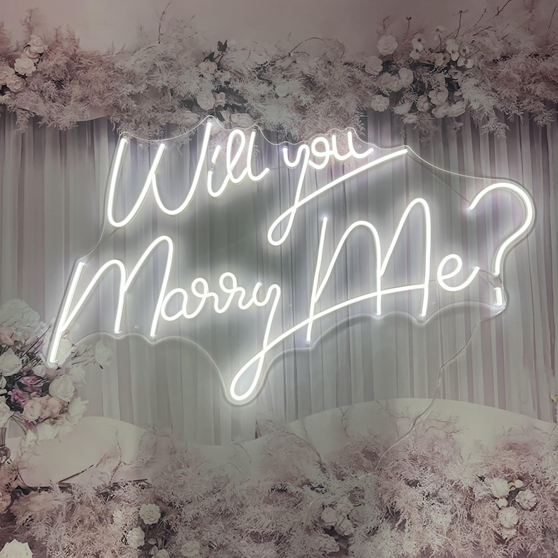 Custom Neon Sign| Will You Marry Me? | Neon Signs Wedding | Neon Sign ...