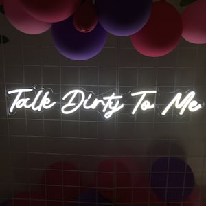 Neon Signs Bar Light Talk Dirty to Me Mub Decor Room Wall Decor Neon ...