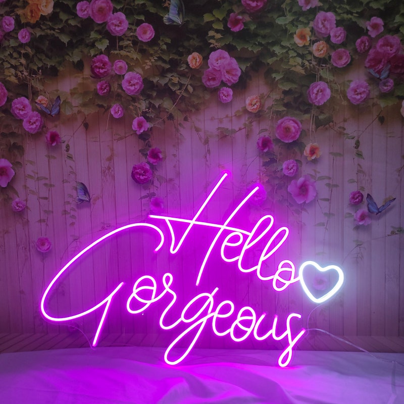Hello Gorgeous Neon Sign - Etsy