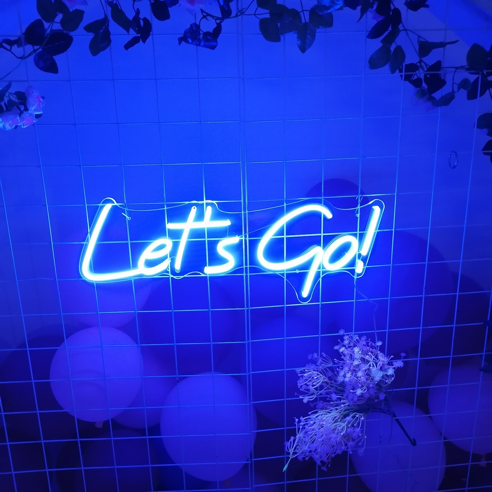 Custom Neon Sign Let's Go Neon Sign Custom Neon Sign Wall - Etsy