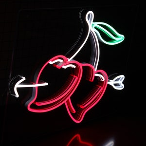 Neon Sign Light Custom Personalizedy Cherry Visual Art Club Business ...