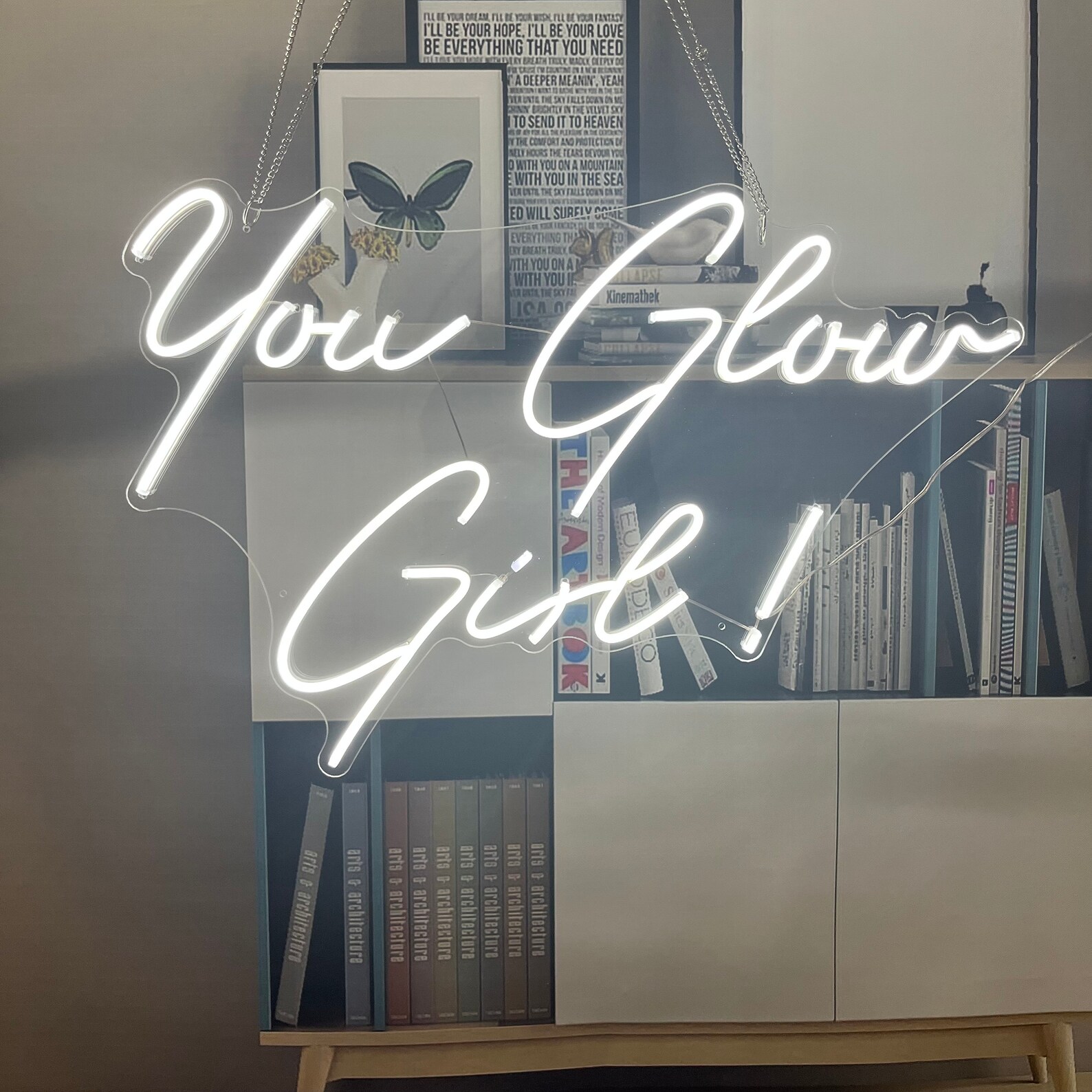 Custom Neon Sign You Glow Girl Neon Sign Bedroom Neon Sign Wall Decor ...