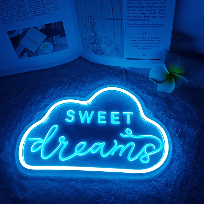 Neon Sign Sweet Dreams Night Light Children's Room Girl - Etsy