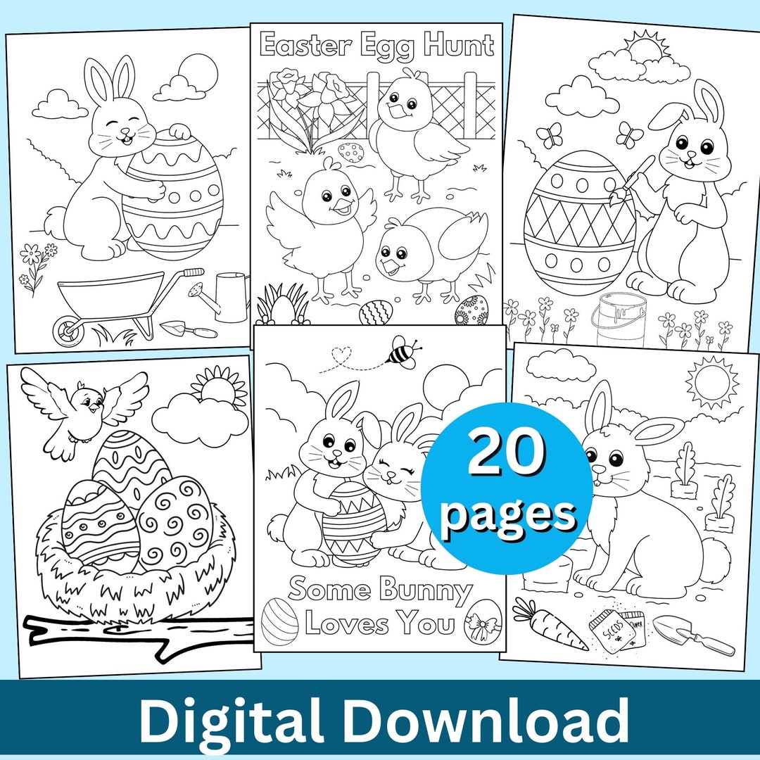 Easter Coloring Pages for Kids, Printable Easter Coloring Pages ...