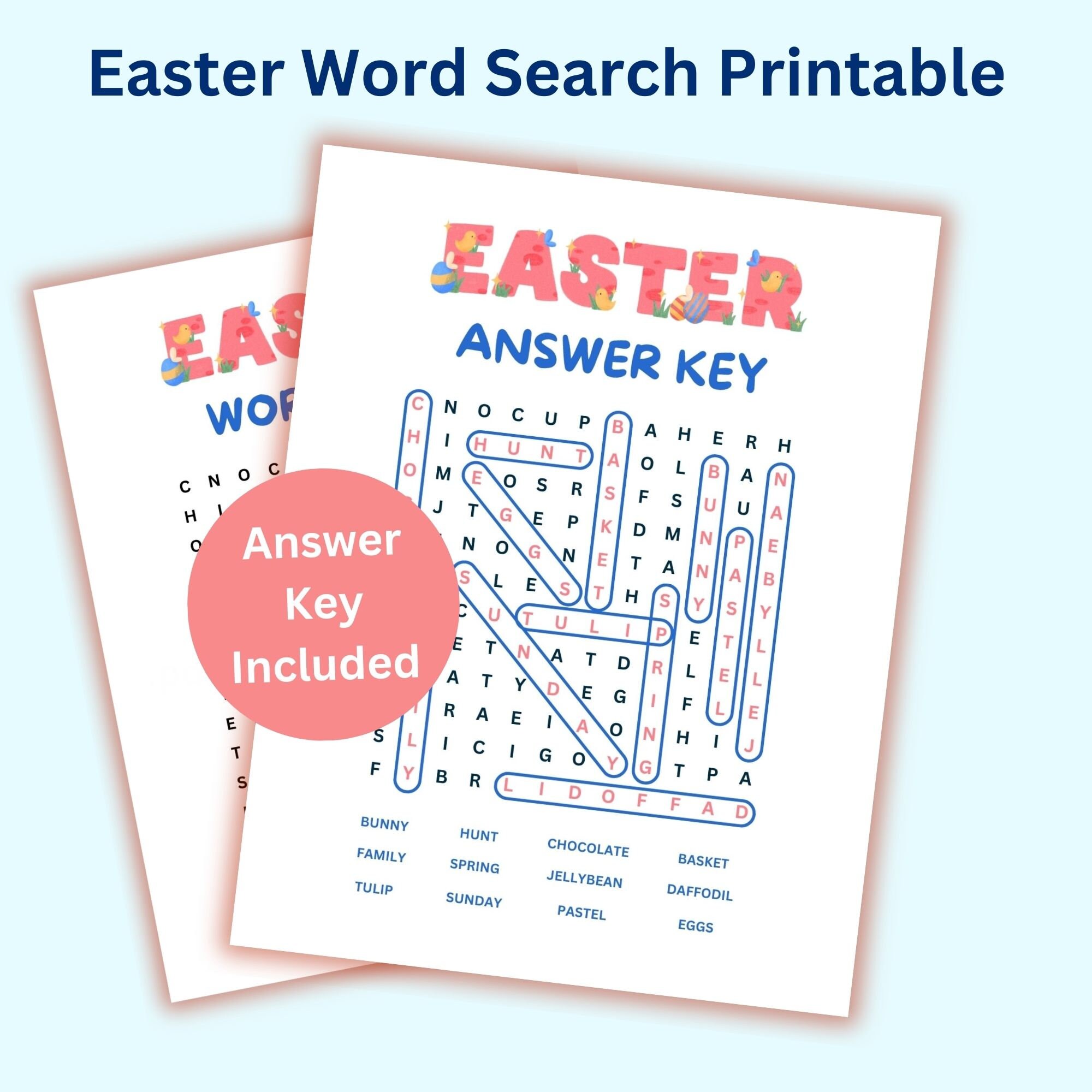 Easter Word Search Printable | Easter Activity for Kids and Adults ...