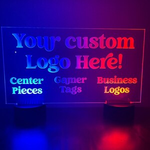 Custom Led Light, Led Acrylic Sign, Acrylic LED Sign, Led Light Sign ...