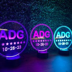 LED Acrylic Sign, LED Centerpiece, Wedding Centerpiece, Corporate ...