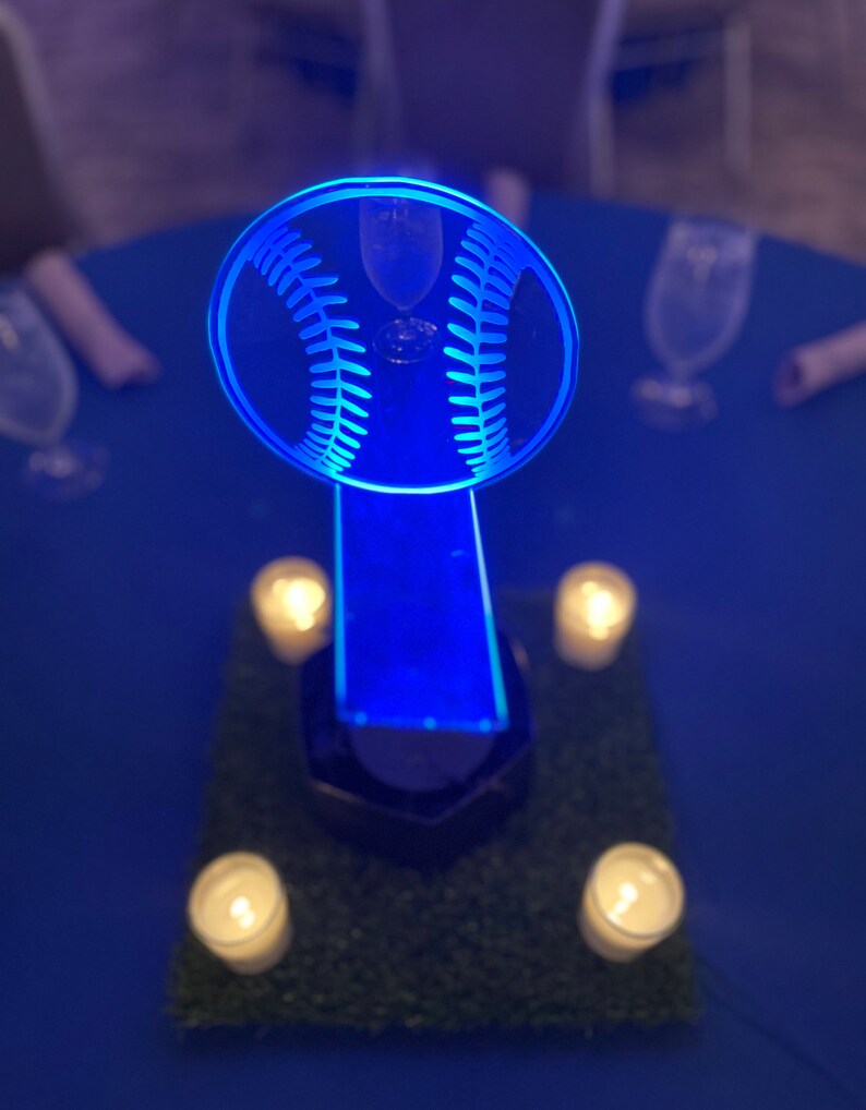 LED Centerpiece Sweet 16 Bar Mitzvah Acrylic LED - Etsy