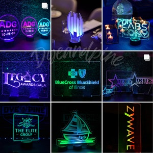 Acrylic Led Sign, Led Acrylic Sign, LED Light, Led Centerpiece, Led ...