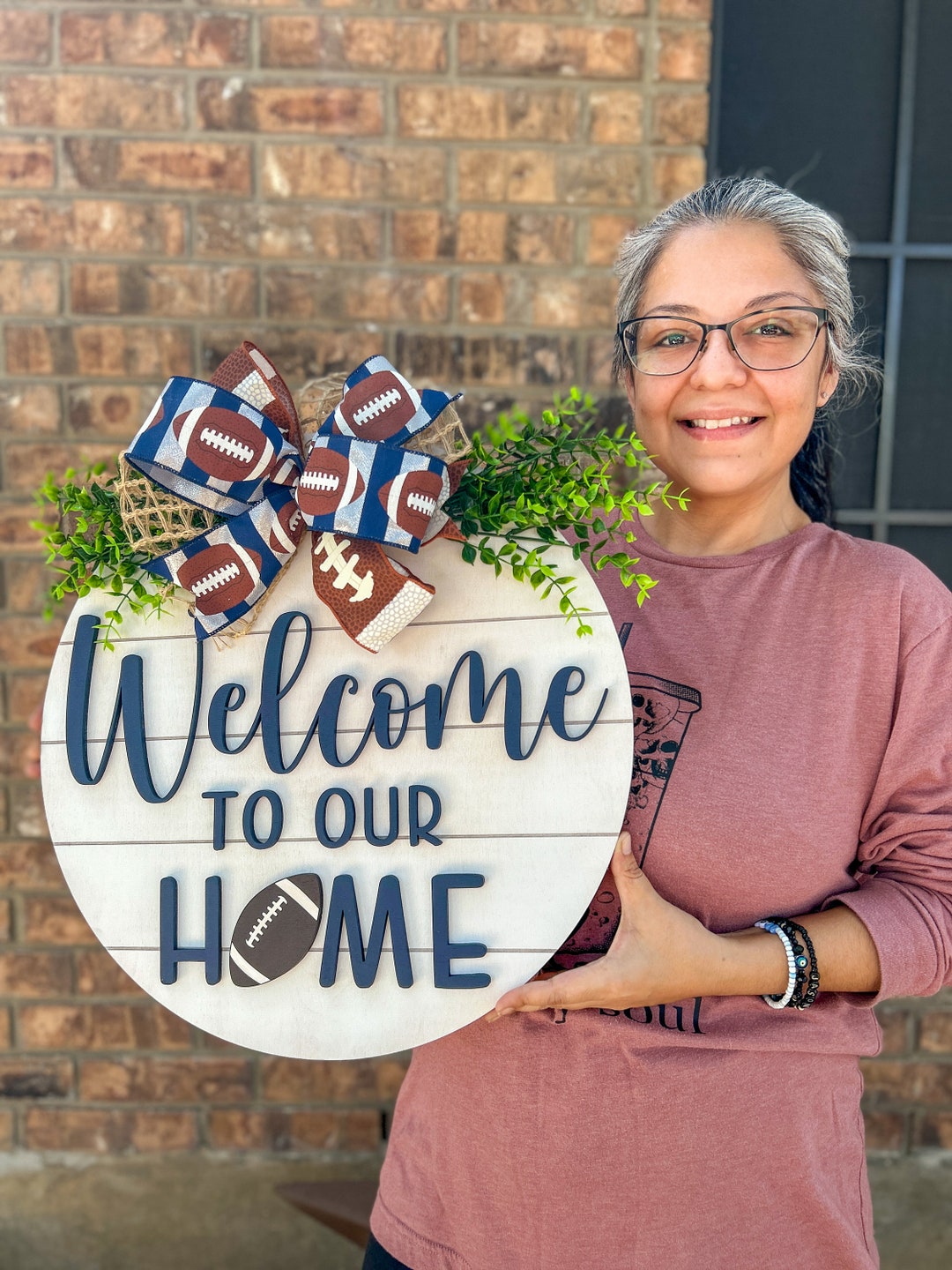 Football Door Hanger, Football Door Sign, Fall Door Hanger, Football ...