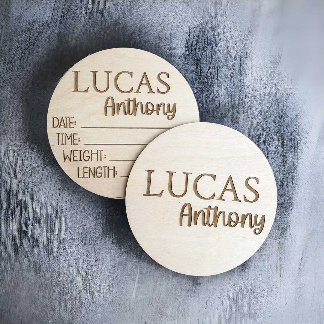 Baby Name Sign, Hospital Stat Sign, Baby Shower Gift, Newborn Photo ...