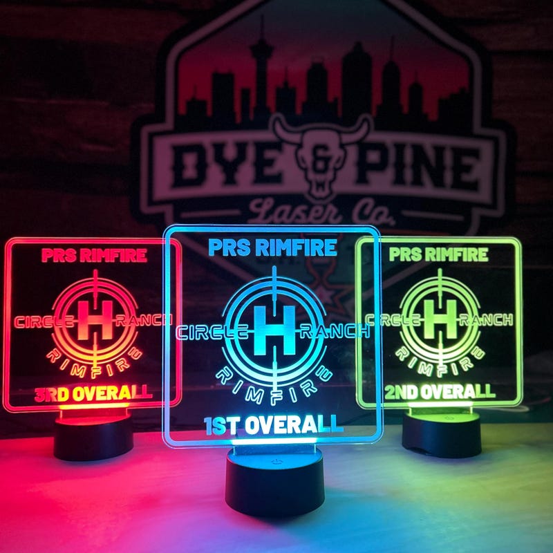 Light up Logo on Stand - Etsy