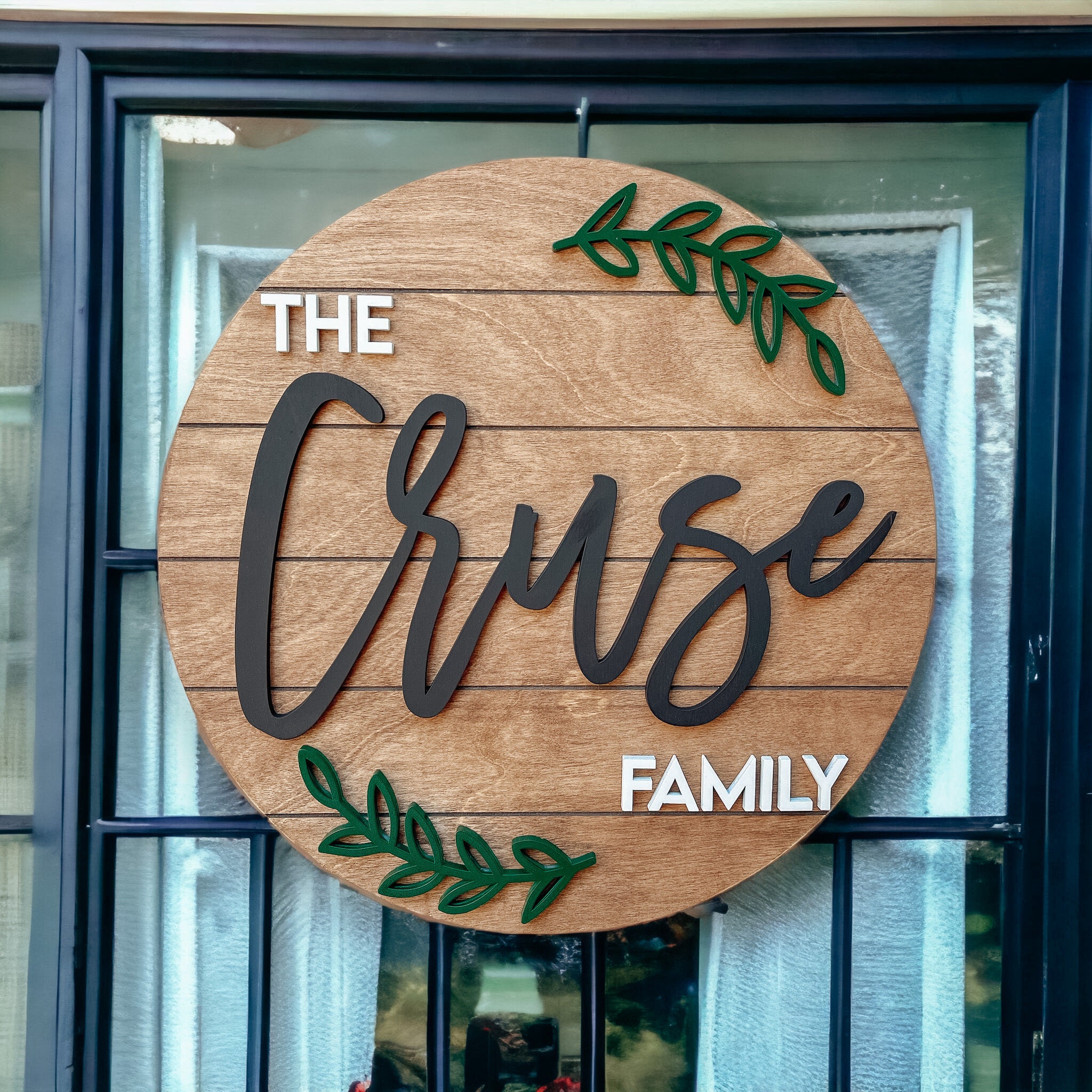 Family Name Sign, Last Name Decor, Last Name Sign, Year Round Wreath ...