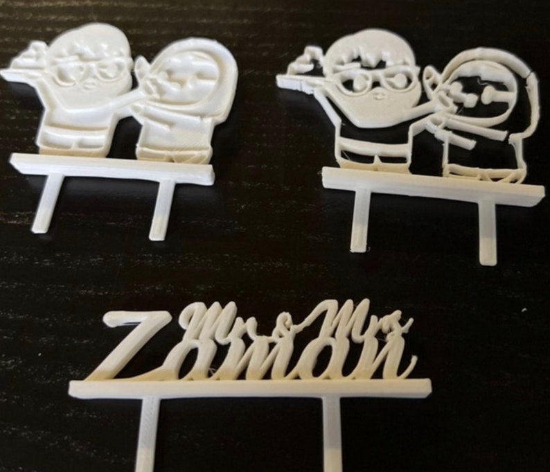 Custom Cake Toppers 3D Printed Wedding Cake Business | Etsy