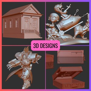 CUSTOM 3D Modeler + Print - 3D Designing, 3D Rendering, 3D Models, 3D Model Design & 3D Modeling ...