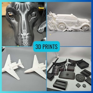 Custom 3D Printing Service, FDM & SLA Prints - Etsy
