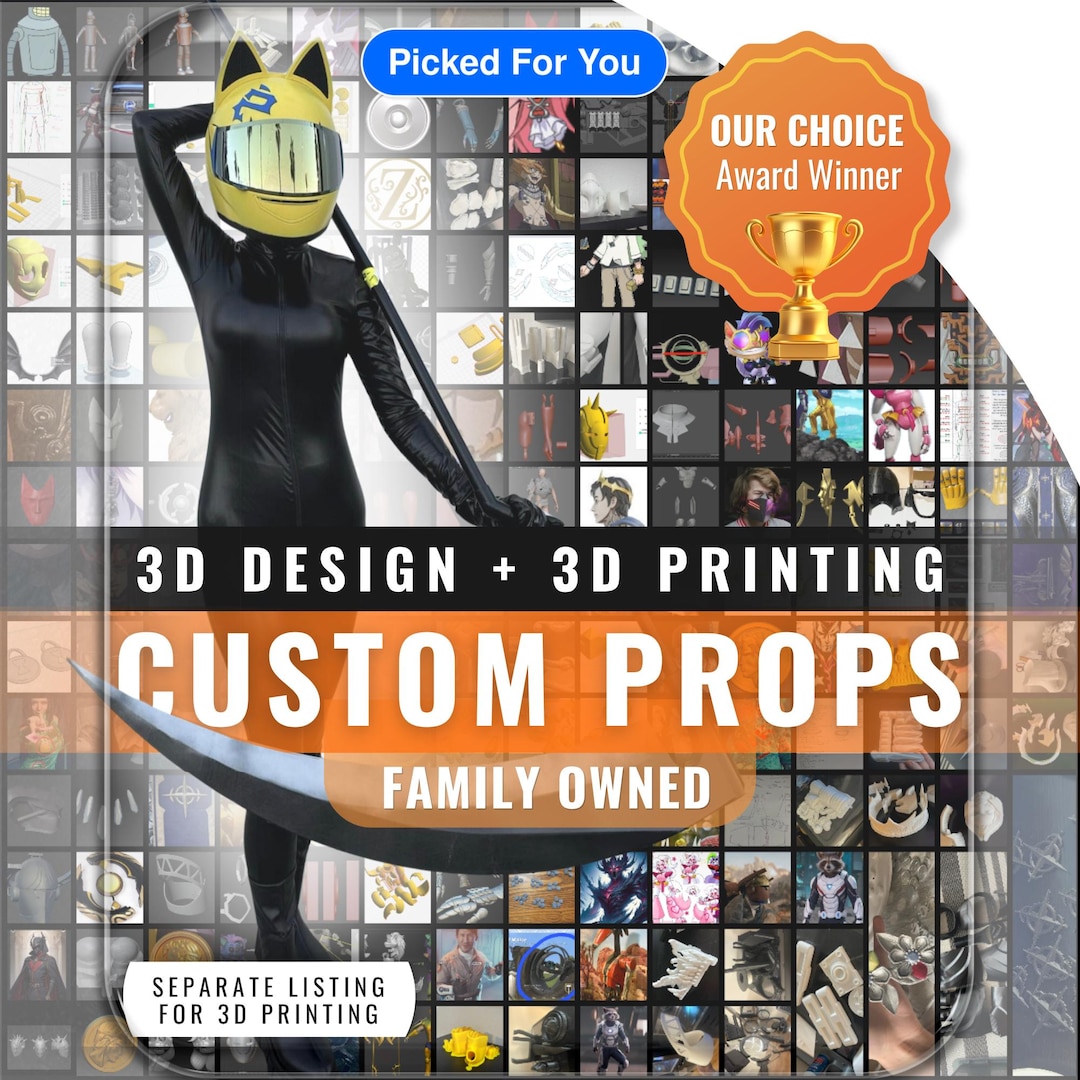 CUSTOM Cosplay Props - Cosplay 3D Design + Cosplay 3D Printing | Comic ...