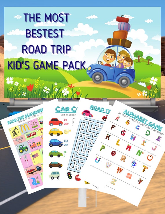 Road Trip Bundle Kid's Car Games Printable - Etsy