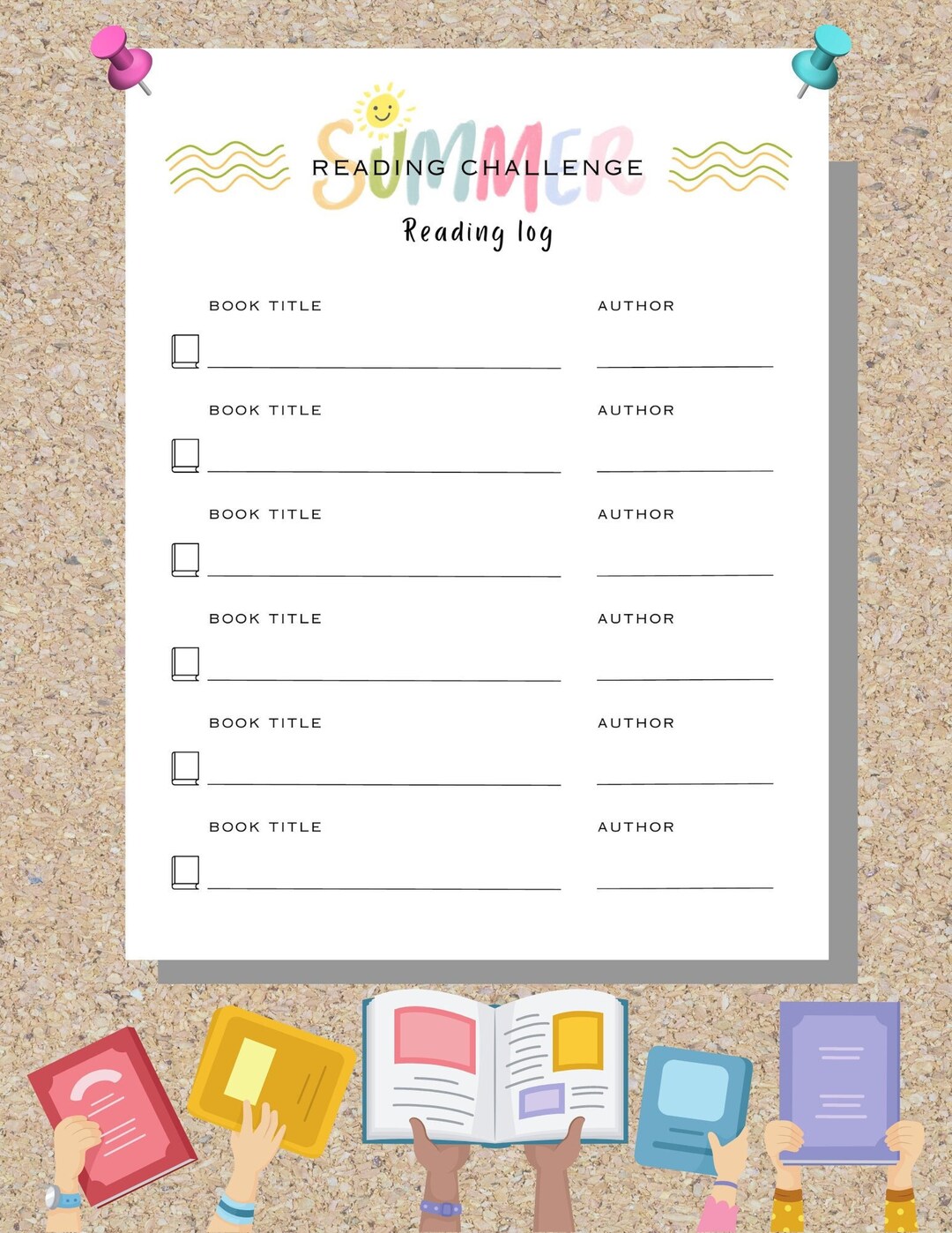 Summer Reading Challenge for Kids - Etsy