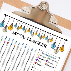 Mood Tracker, Year in Pixels - Etsy