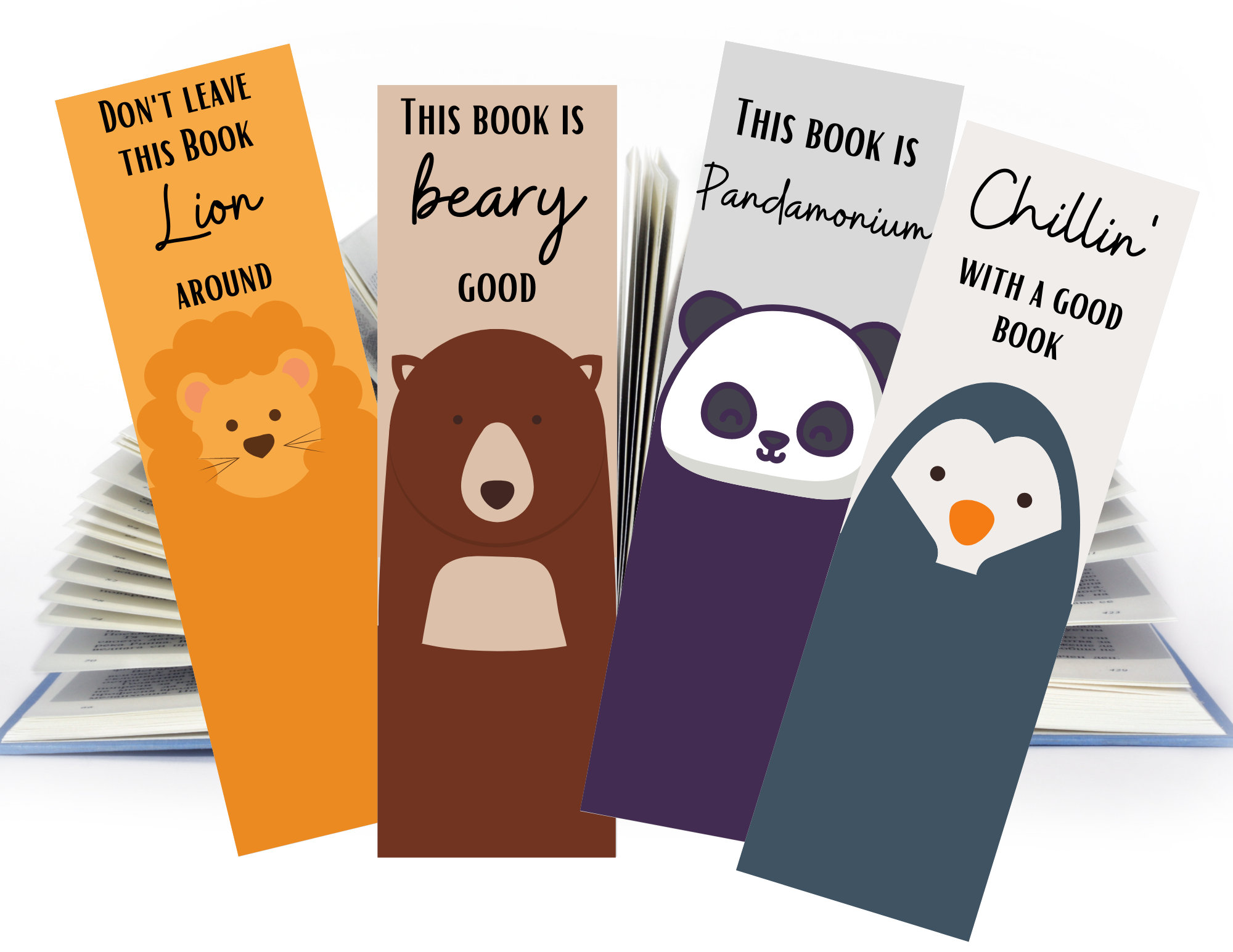Fun Animal Bookmarks - Etsy