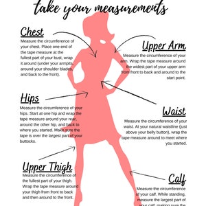 Body Measurement Tracker, Cute, Printable - Etsy