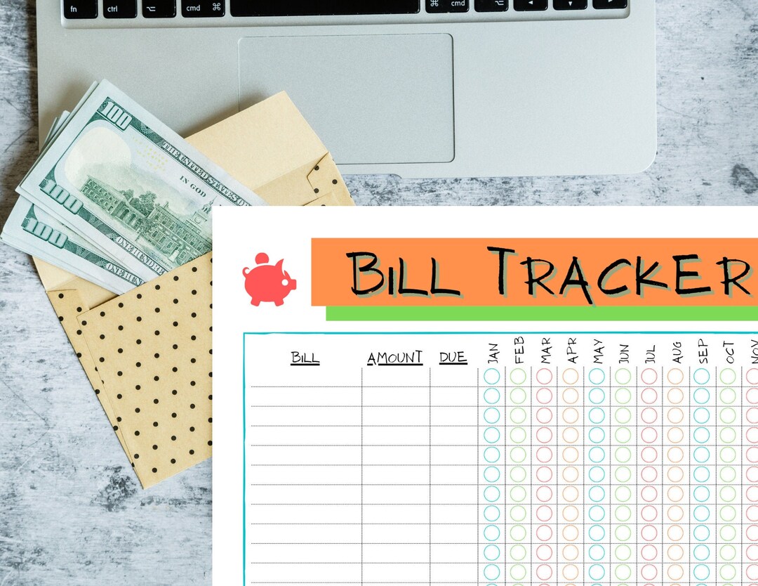 Monthly Bill Tracker, Bill Chart - Etsy