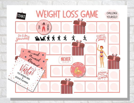Weight Loss Game Board Fun Interactive - Etsy