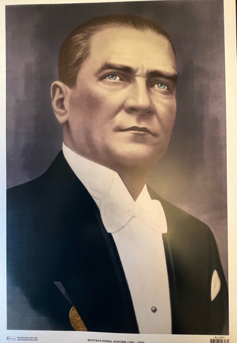 Mustafa Kemal Ataturk Poster (13" X 19") - Etsy