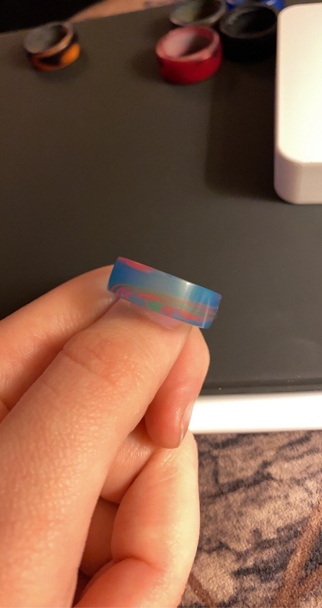 Handcrafted Bowling Ball Rings Rainbow - Etsy