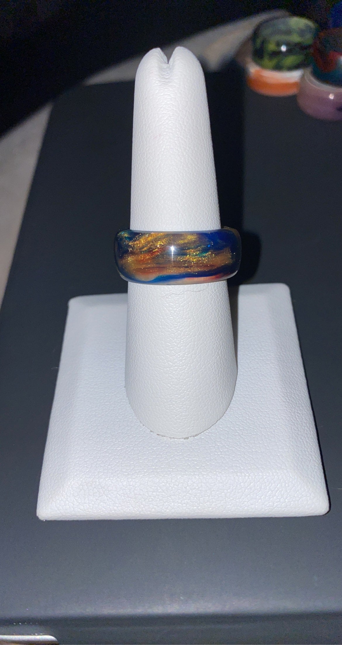 Galaxy Handcrafted Bowling Ball Ring | Etsy