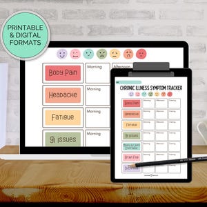 Chronic Illness Symptom Tracker - Etsy