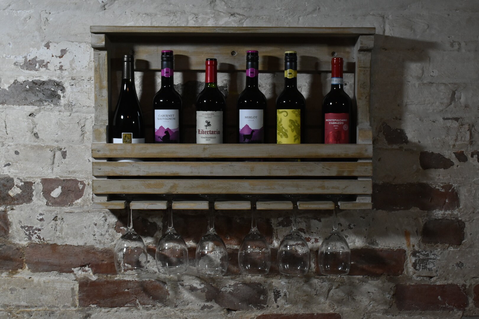 Handmade Rustic Wine Rack - Etsy
