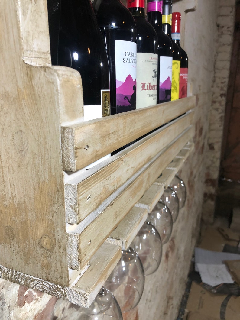 Handmade Rustic Wine Rack - Etsy