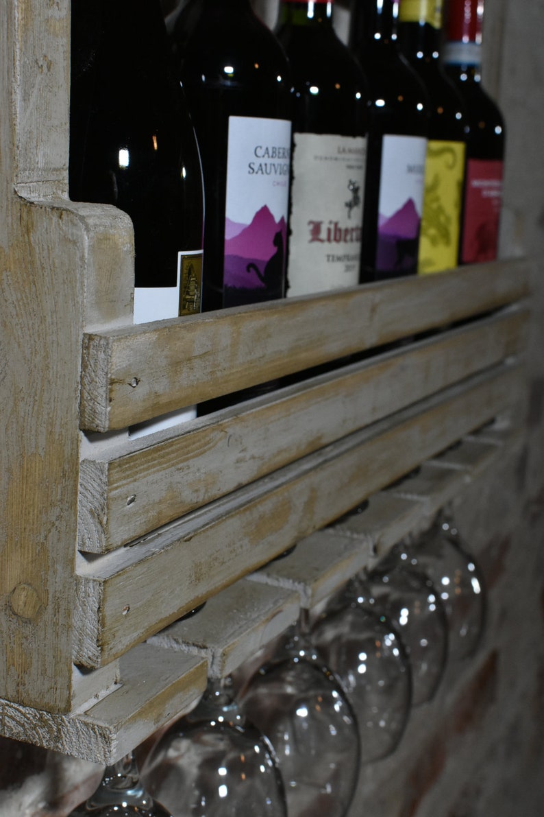 Handmade Rustic Wine Rack - Etsy