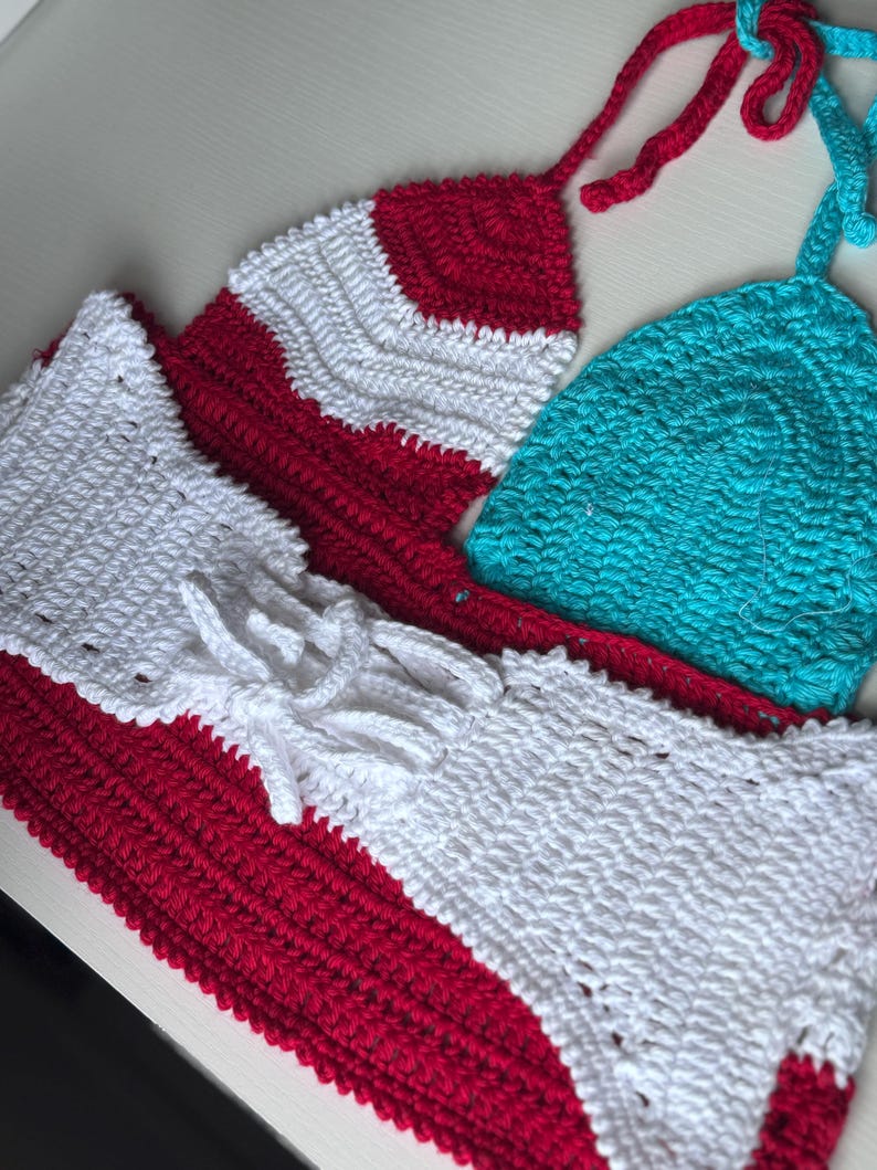 Crochet Puerto Rico Flag Halter Top: Boricua Pride Concert Outfit - Etsy