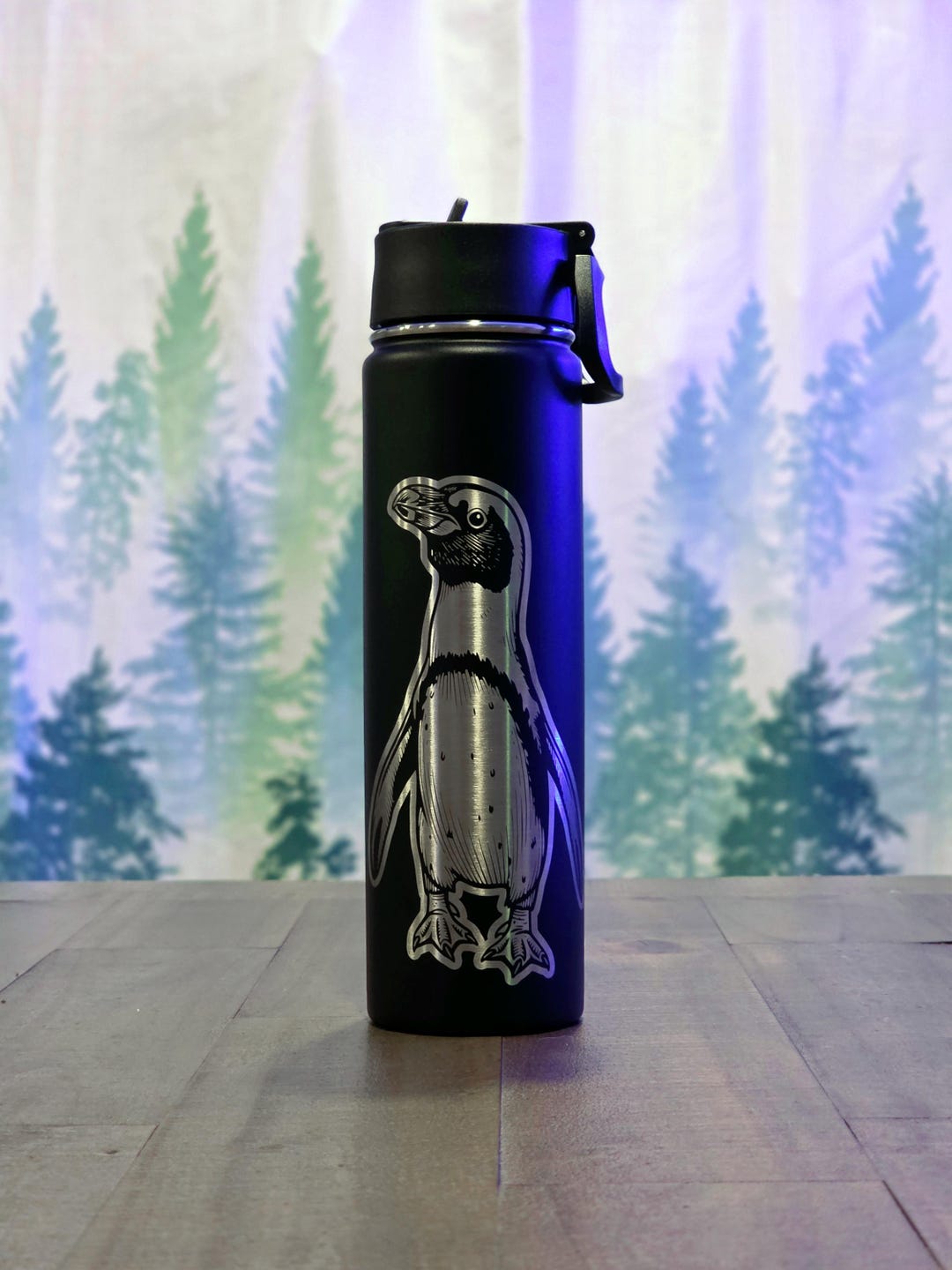 Fiona the African Penguin | Laser-engraved Stainless Steel Insulated ...
