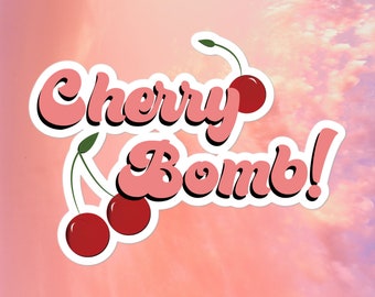 Cherry Bomb Sticker - Etsy