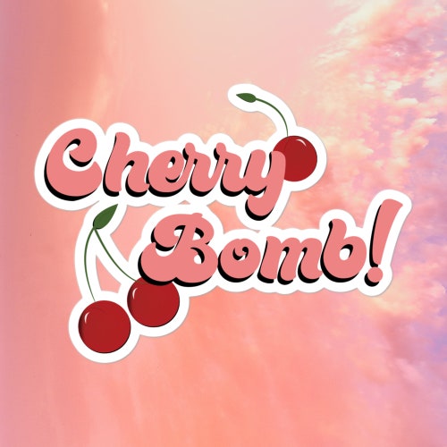 Cherry Bomb Tattoo Art Design Full Color Vinyl Decal for - Etsy