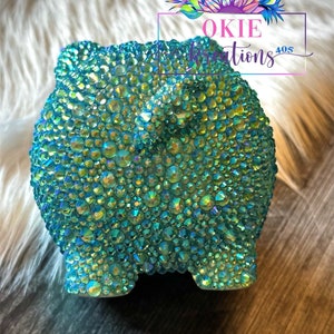 READY TO SHIP Piggy Bank Bling Crystallized Money Saver - Etsy
