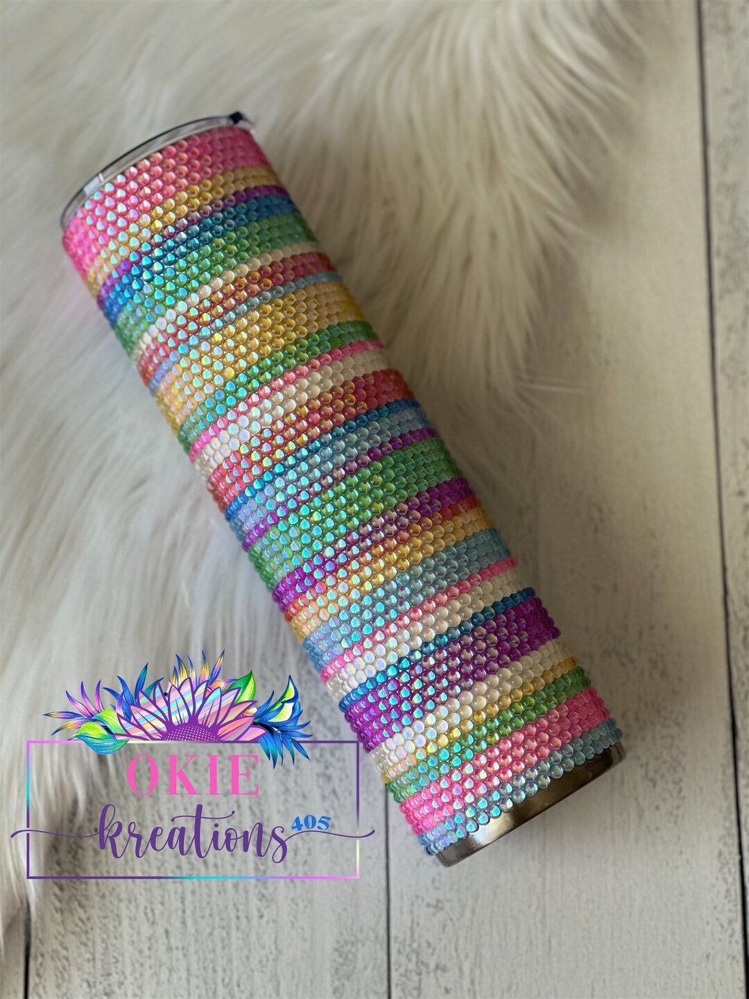 Mermaid Tears Rhinestone Tumbler: Sparkly Bling Cup, 32oz - Etsy