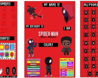 Spider Man Learning Table - Etsy