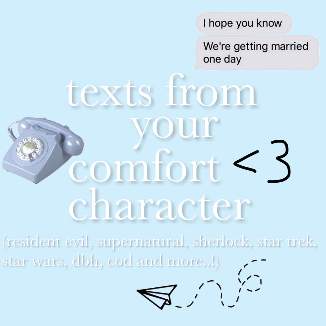 Texts From Your Comfort Character one Day - Etsy
