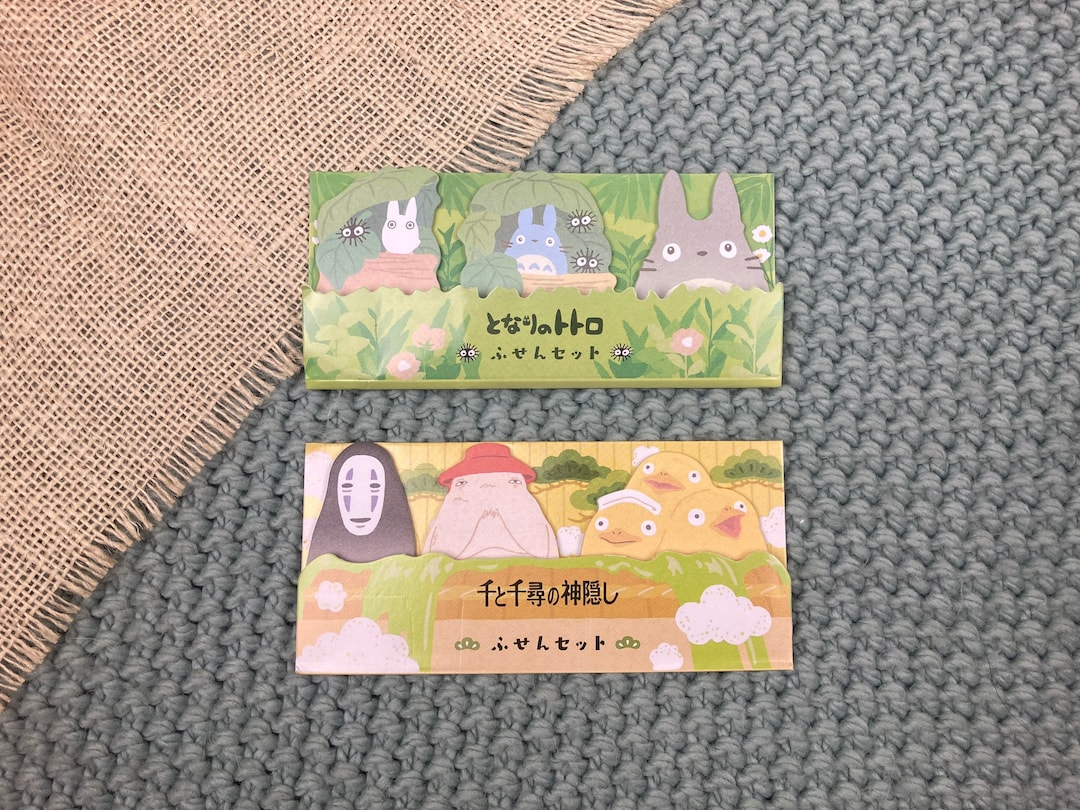 Studio Ghibli Sticky Notes: Spirited Away & Totoro Memo Pads - Etsy