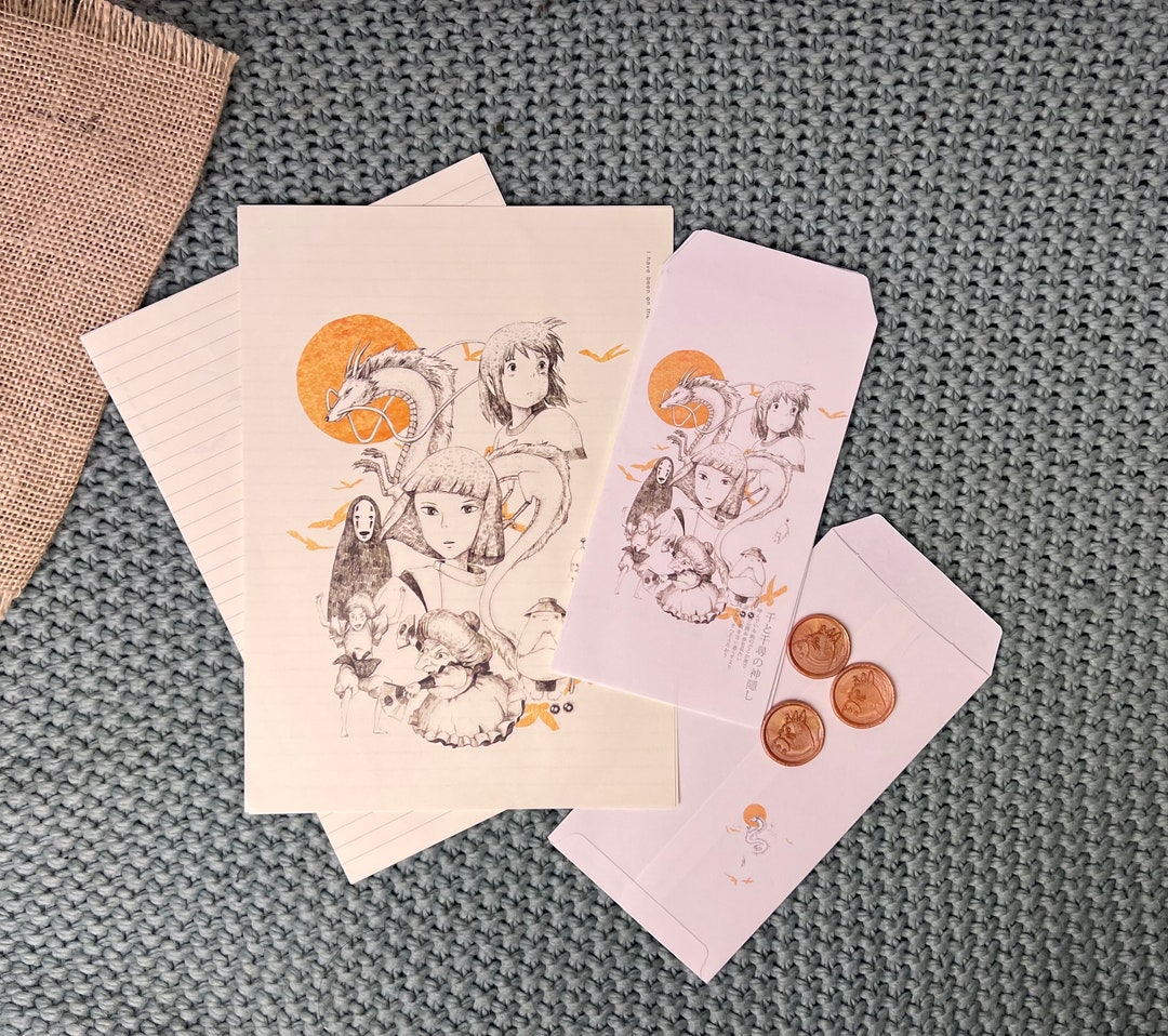 Studio Ghibli Writing Set Spirited Away, Howls Moving Castle, Totoro ...