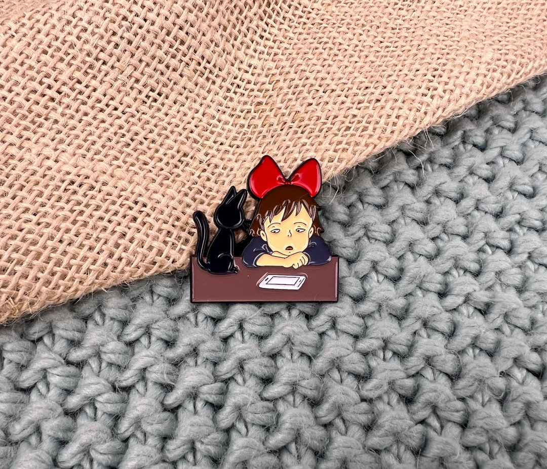 Kiki’s Delivery Service Enamel Pin Badge - Kiki & Jiji - Studio Ghibli ...