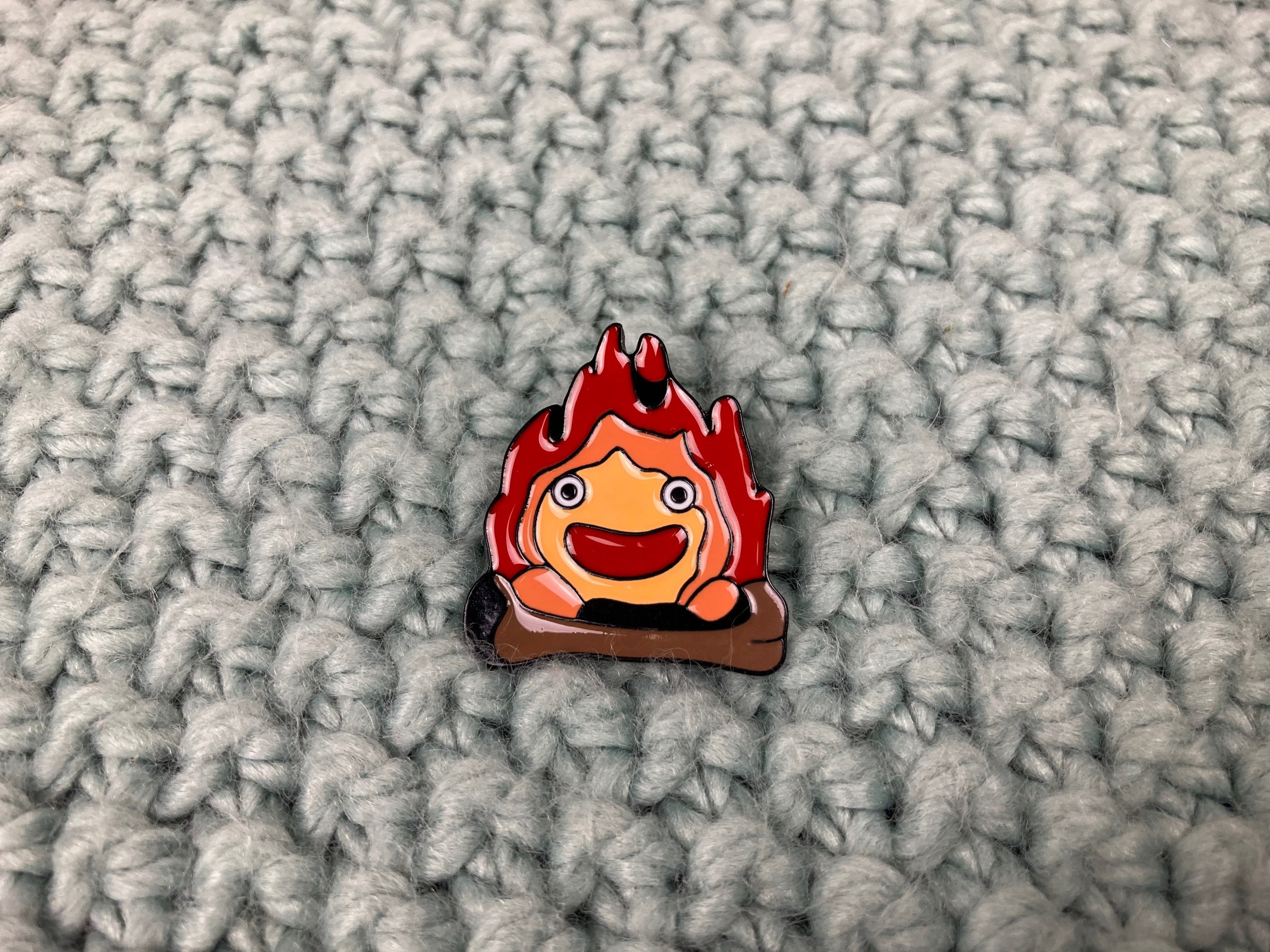 Howl’s Moving Castle ‘calcifer’ Enamel Pin Badge - Studio Ghibli ...