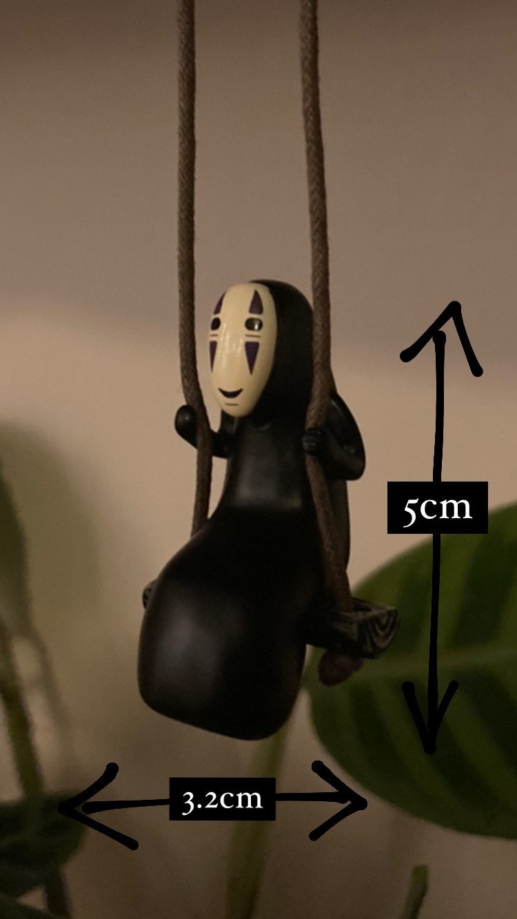 No Face Figure Spirited Away Studio Ghibli Hanging - Etsy UK
