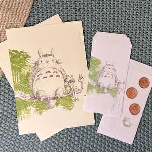 Studio Ghibli Writing Set: Stationery; Paper, Envelopes & Wax Seals - Etsy